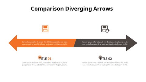 Arrows Comparison Infographic Diagram Animated Slides in PowerPoint ...