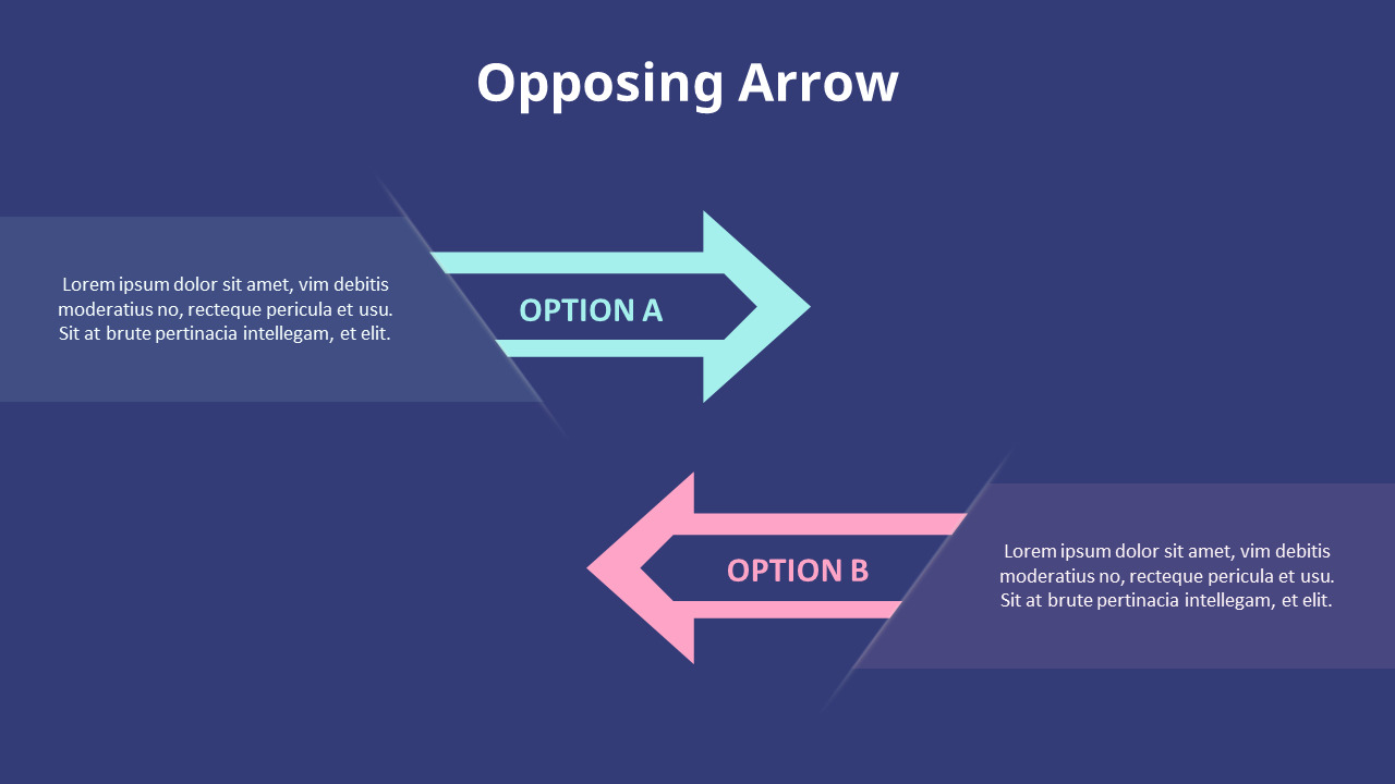 Arrows Comparison Infographic Diagram Animated Slides in PowerPoint ...