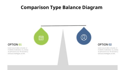 Balance Scale Infographic Diagram Animated Slides|Relationship