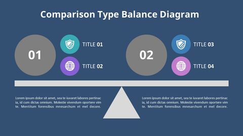 Balance Scale Infographic Diagram Animated Slides|Relationship