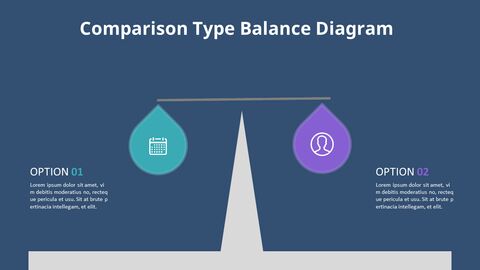 Balance Scale Infographic Diagram Animated Slides|Relationship