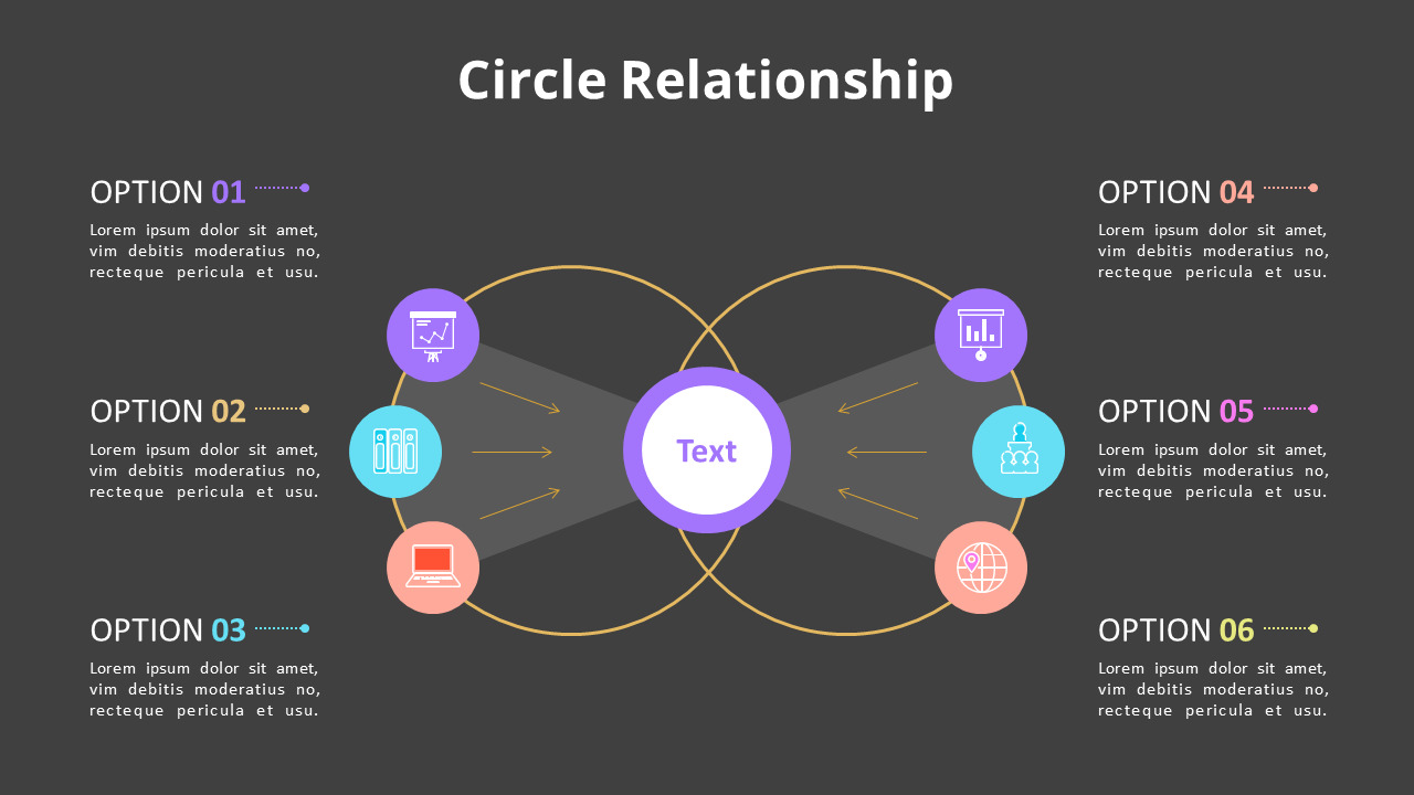 Circles Relationship Diagram Animation Presentation