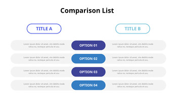 Comparison List Diagram Animation Presentation|Relationship