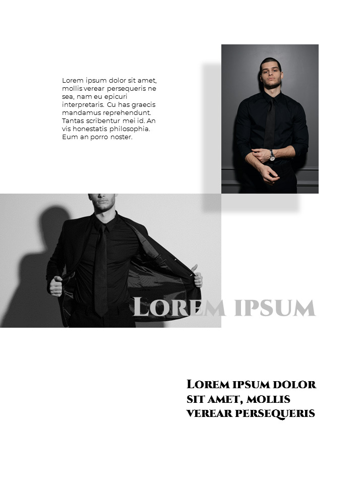 Homme Theme Desgin Template PowerPoint Templates
