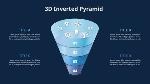 Inverted Pyramid Chart Diagram Animation Presentation