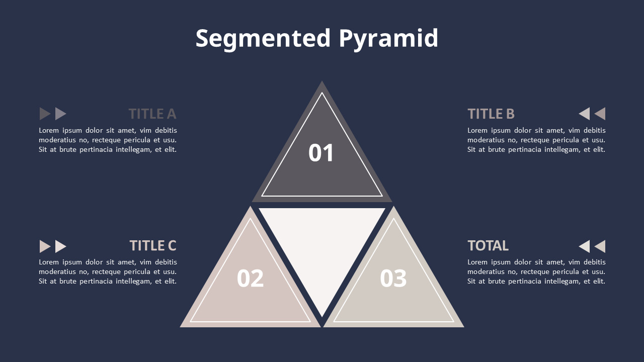 Segmented Pyramid Chart Diagram Powerpoint Presentation Video