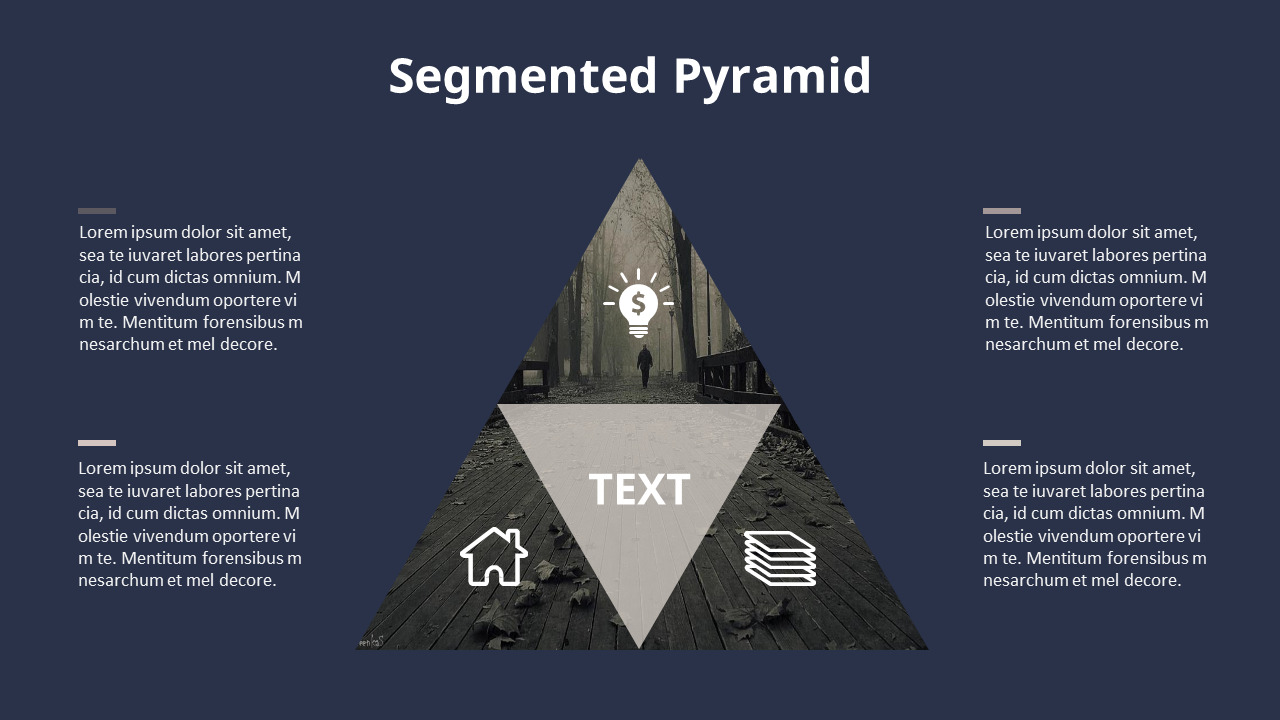 Segmented Pyramid Chart Diagram Powerpoint Presentation Video