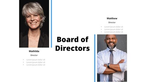 Board of Directors Template|Our Team|Single Slides