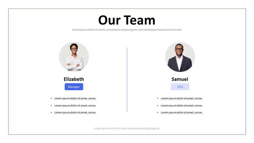 Box Our Team Page Design|Single Slides