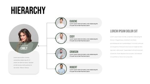 Bubble Hierarchy Template Layout|Organization|Single Slides
