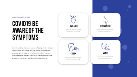 Covid19 Be Aware of the symptoms PowerPoint Design|Problem, Solution ...