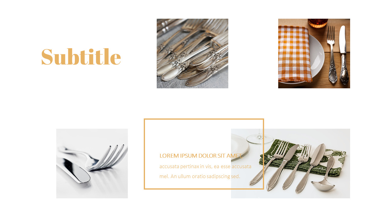 Cutlery slides presentation|Lifestyle|PPT Templates