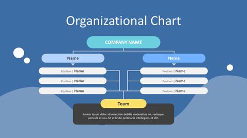 Organizational Chart Slide Page|Single