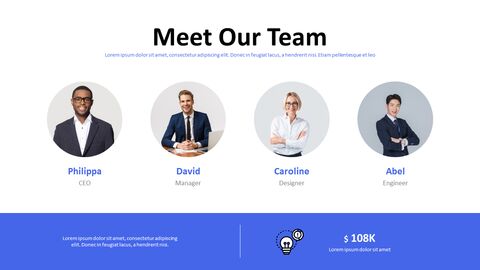 Our Team PPT Slide PPT Deck Design|Single