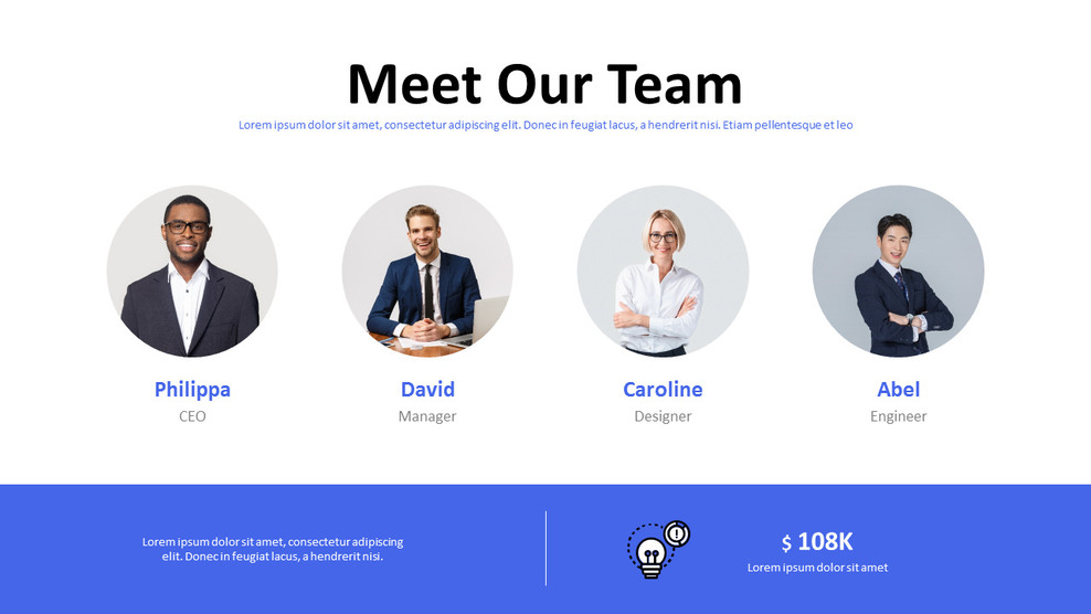 Our Team PPT Slide PPT Deck Design|Single