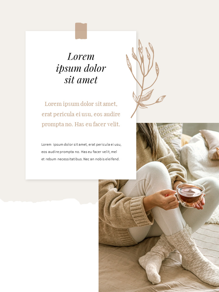 Cozy Winter Mood Vertical Layout Easy Google Slides