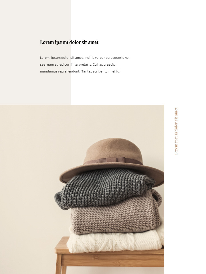 Cozy Winter Mood Vertical Layout PPT Design