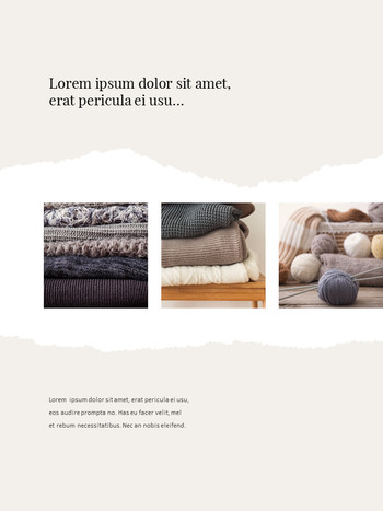 Cozy Winter Atmosphere Vertical Layout PowerPoint Template