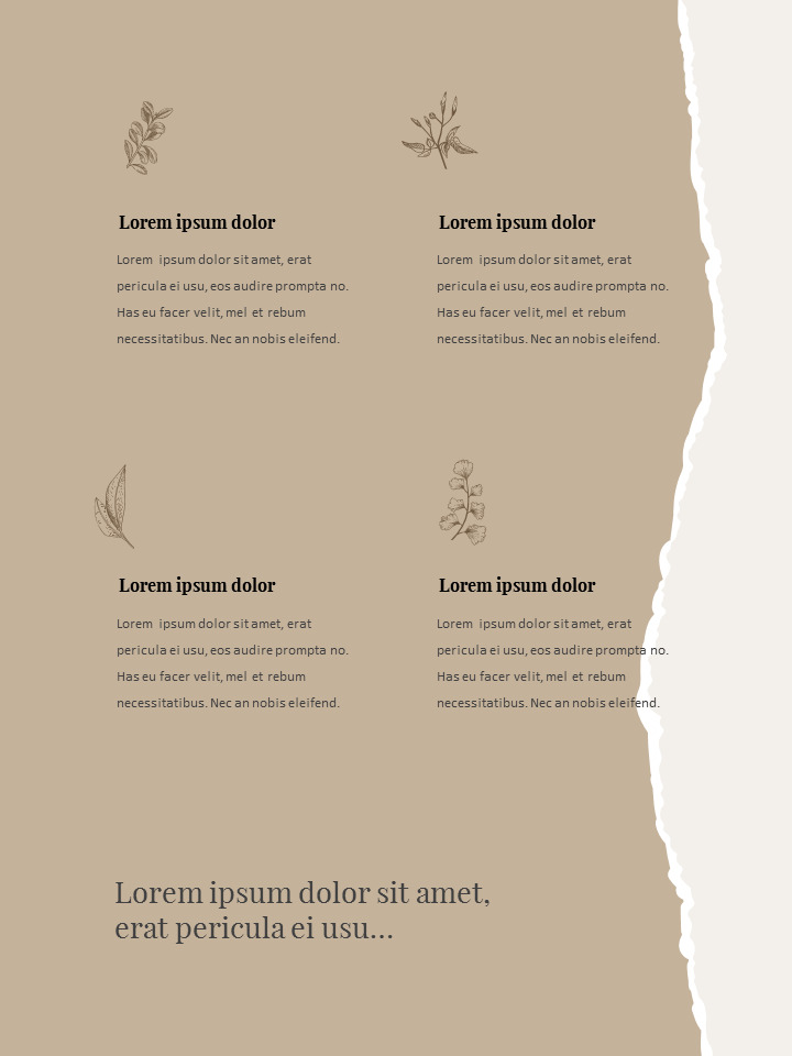 Cozy Winter Mood Vertical Layout PPT Design