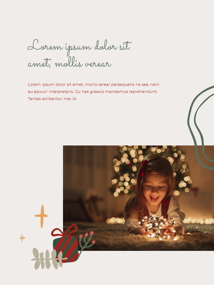 Merry Christmas Theme Design Template professional presentation