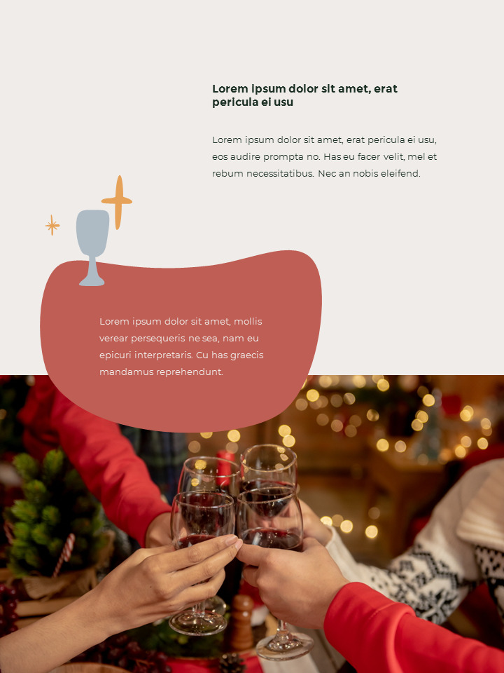 Merry Christmas Theme Design Template professional presentation
