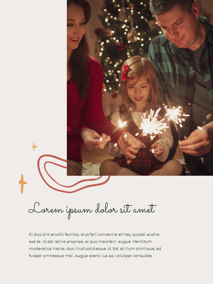 Merry Christmas Theme Design Template professional presentation