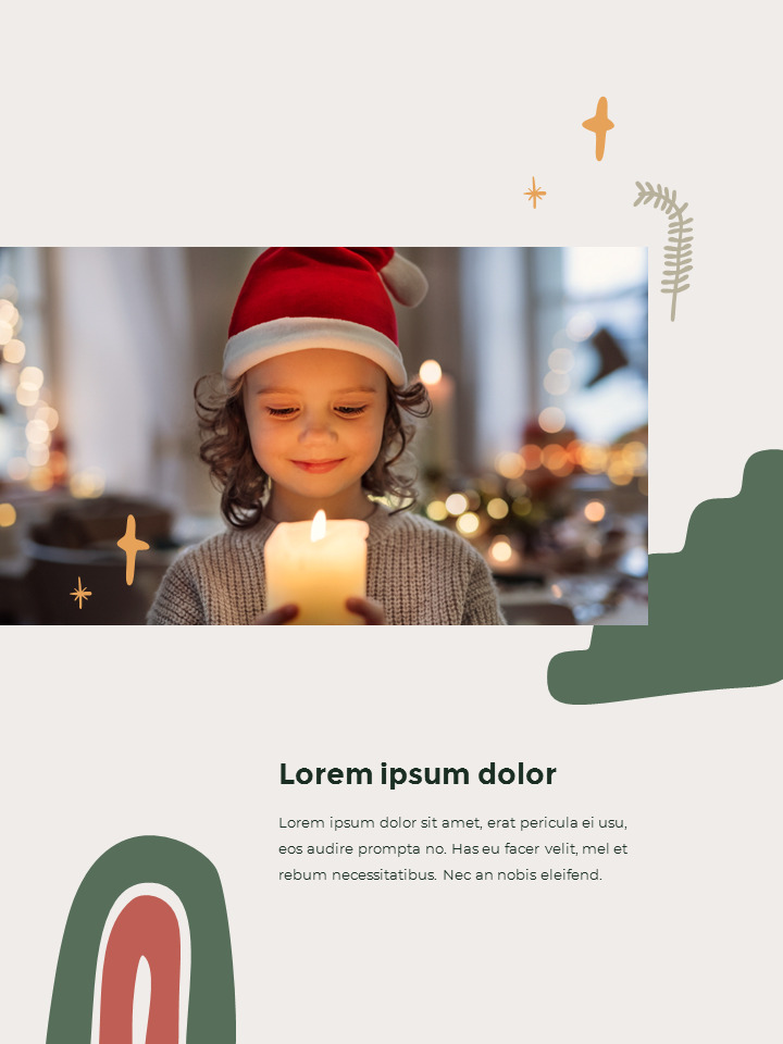Merry Christmas Theme Design Template professional presentation