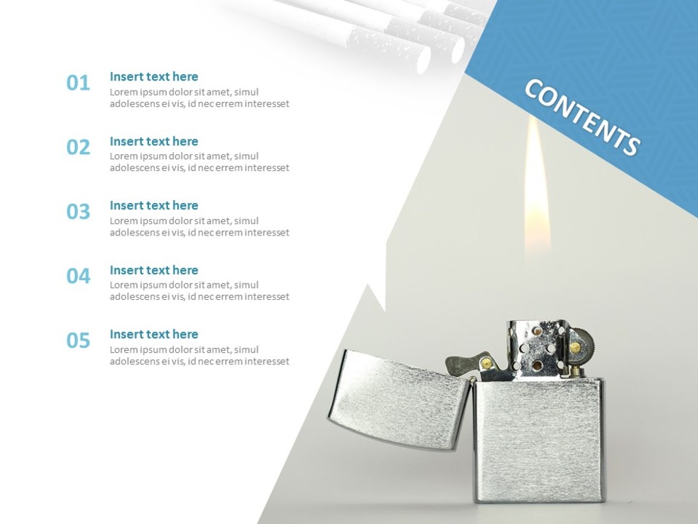 Free PPT Template - Smoking