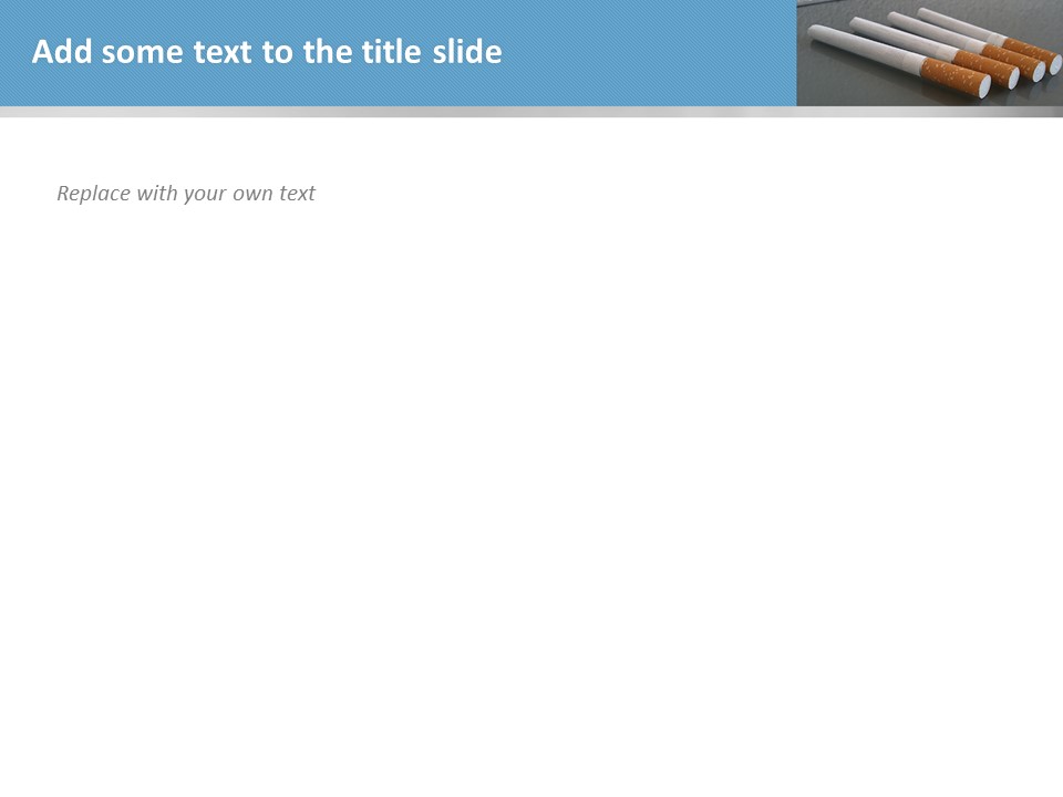 Free PPT Template - Smoking