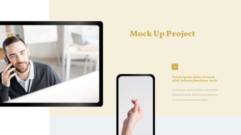 Mock Up Project Single Page|Product, Services|Slides