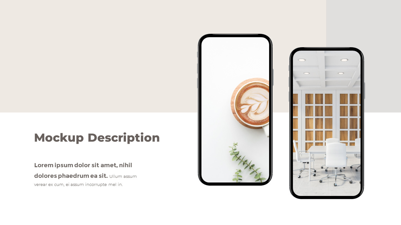Mockup Description Page Slide|Product, Services|Single