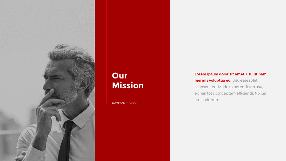 Our Mission Simple Slide|Vision,|Single