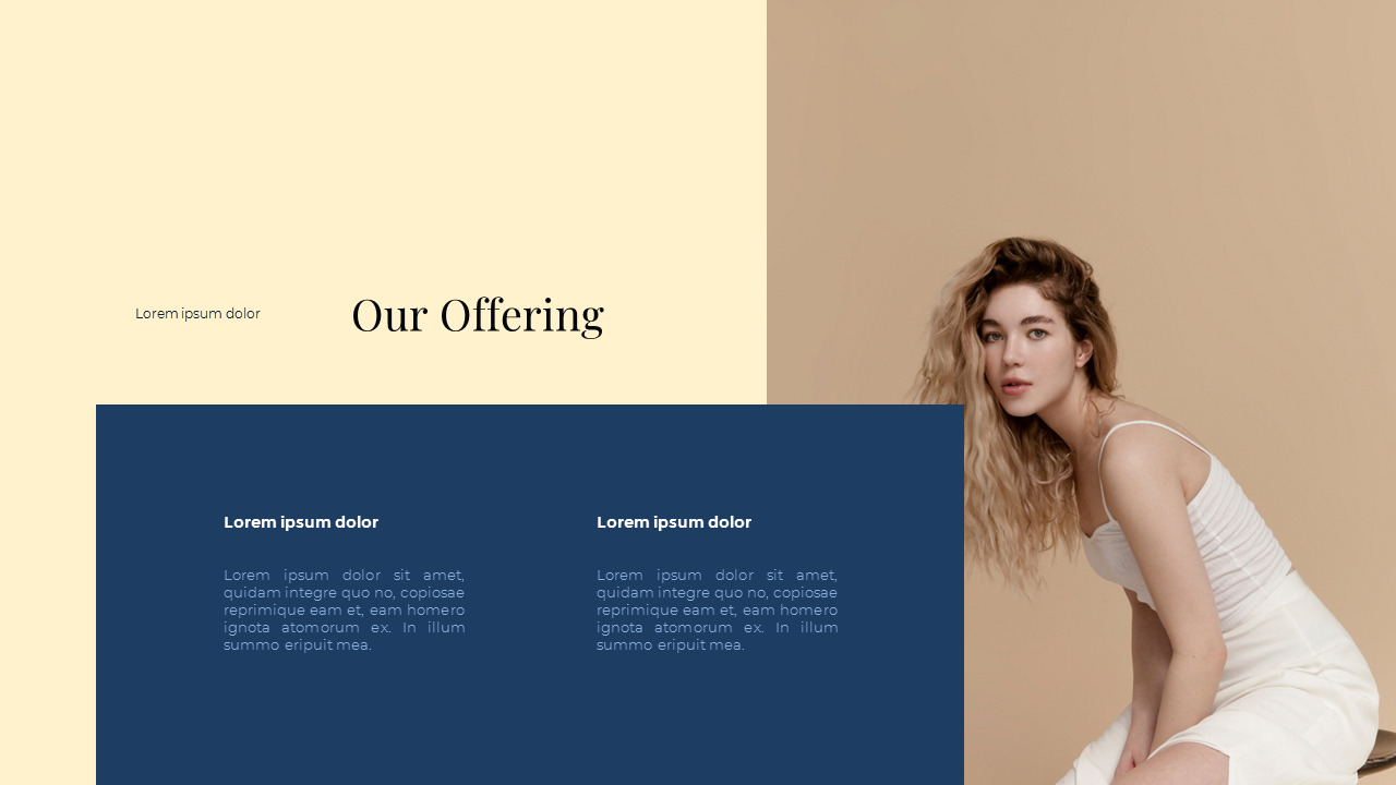 Our Offering Template Page|Proposal|Single Slides