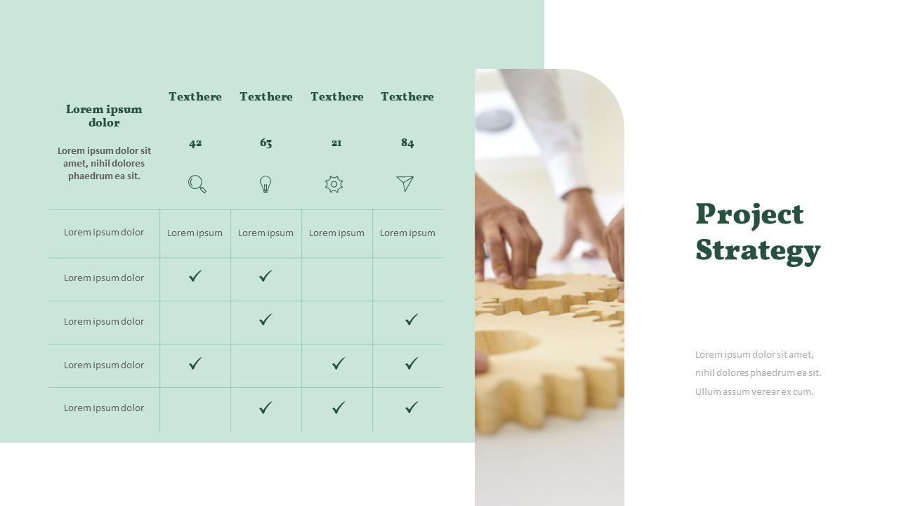 Project Strategy PPT Background|Single Slides
