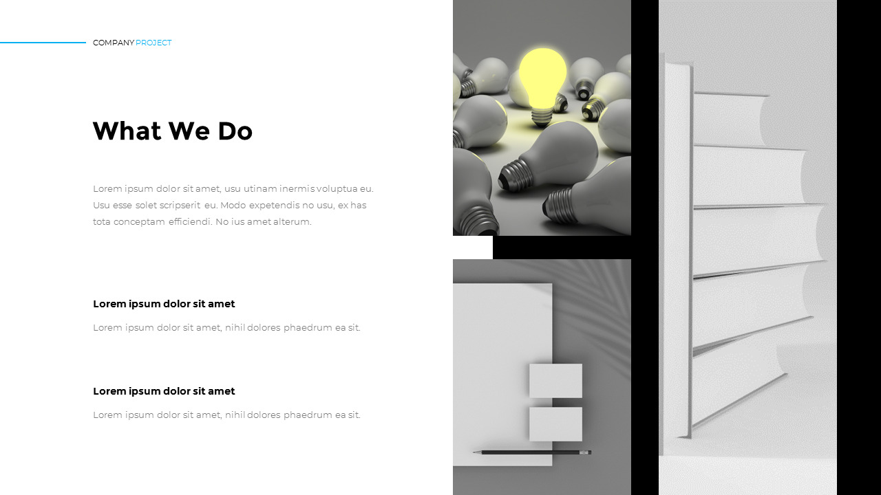 What We Do Template Layout|Product, Services|Single Slides