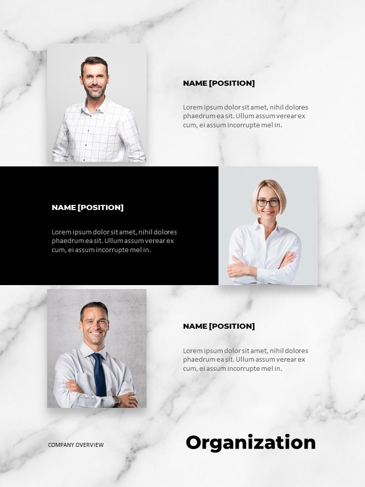 Marble Background Design Annual Report Templates for PowerPoint
