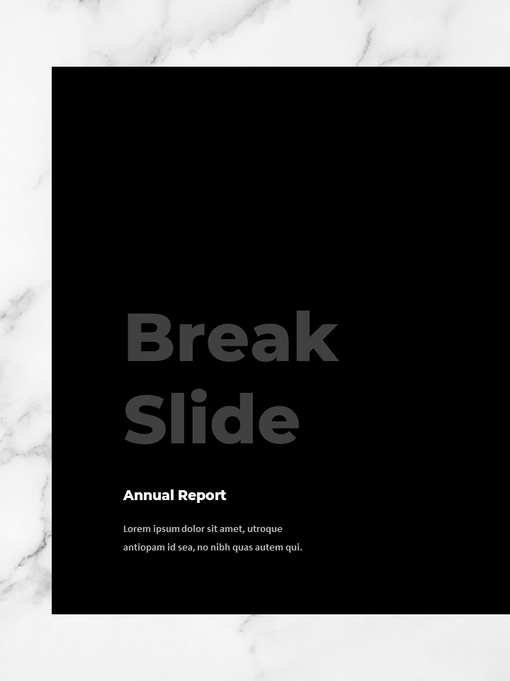 Marble Background Design Annual Report Templates for PowerPoint
