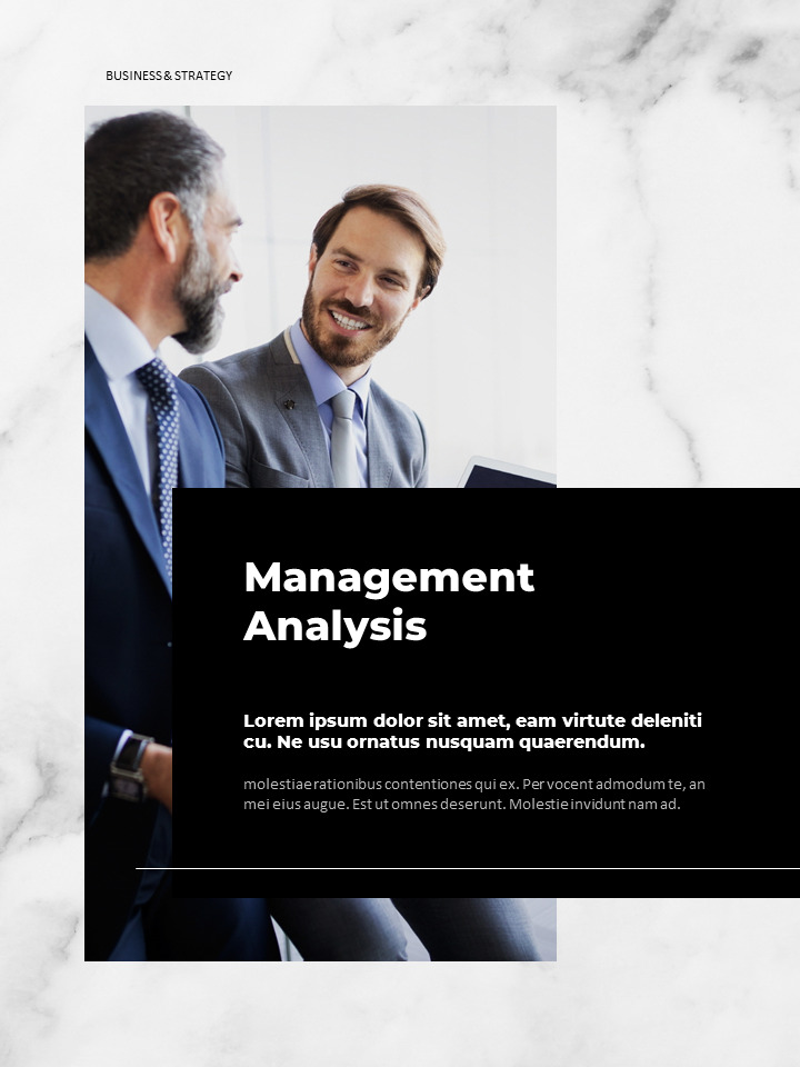 Marble Background Design Annual Report Templates for PowerPoint