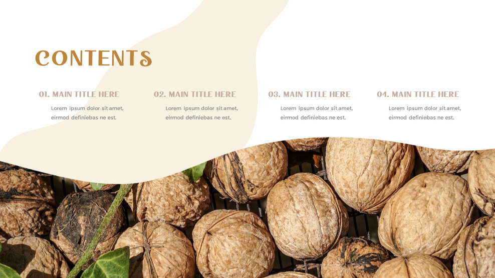 Various of Nuts PPT Slides|Business|Templates