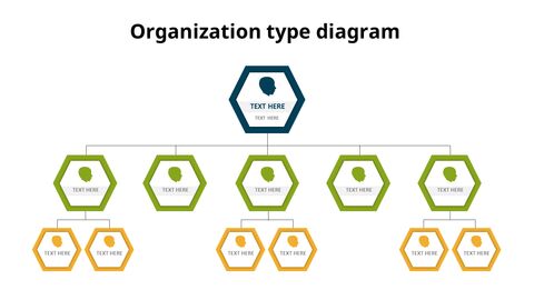 Animated Templates - Icon Hierarchy Chart|Diagram