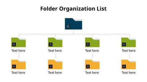 Animated Templates - Icon Hierarchy Chart|Diagram