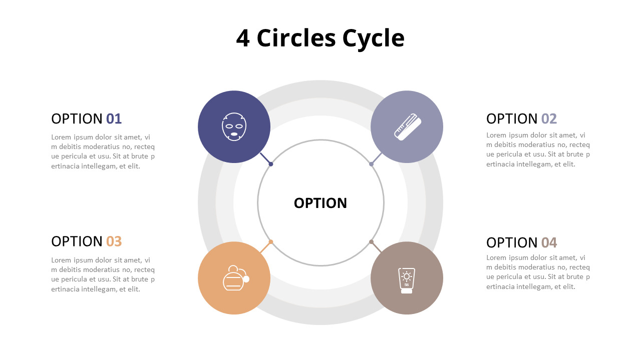 Circle Cycle Puzzle Diagram Animation Templates