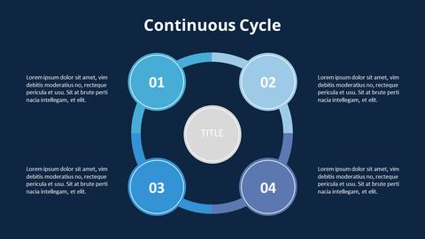 Circle Cycle Puzzle Diagram Animation Templates