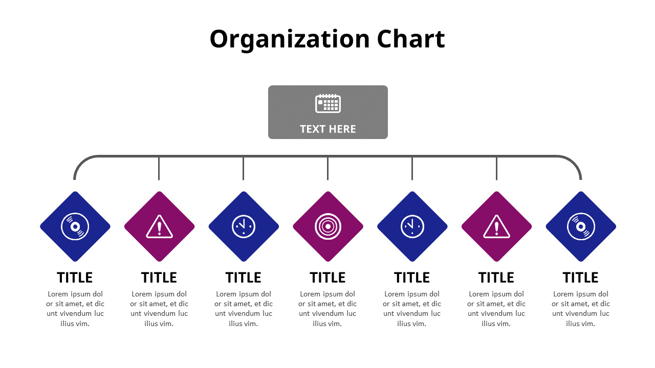 Diapositivas animadas del organigrama corporativo en PowerPoint ...