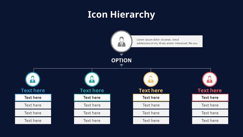 Diapositive animate dell'organigramma aziendale in PowerPoint|Gerarchia ...