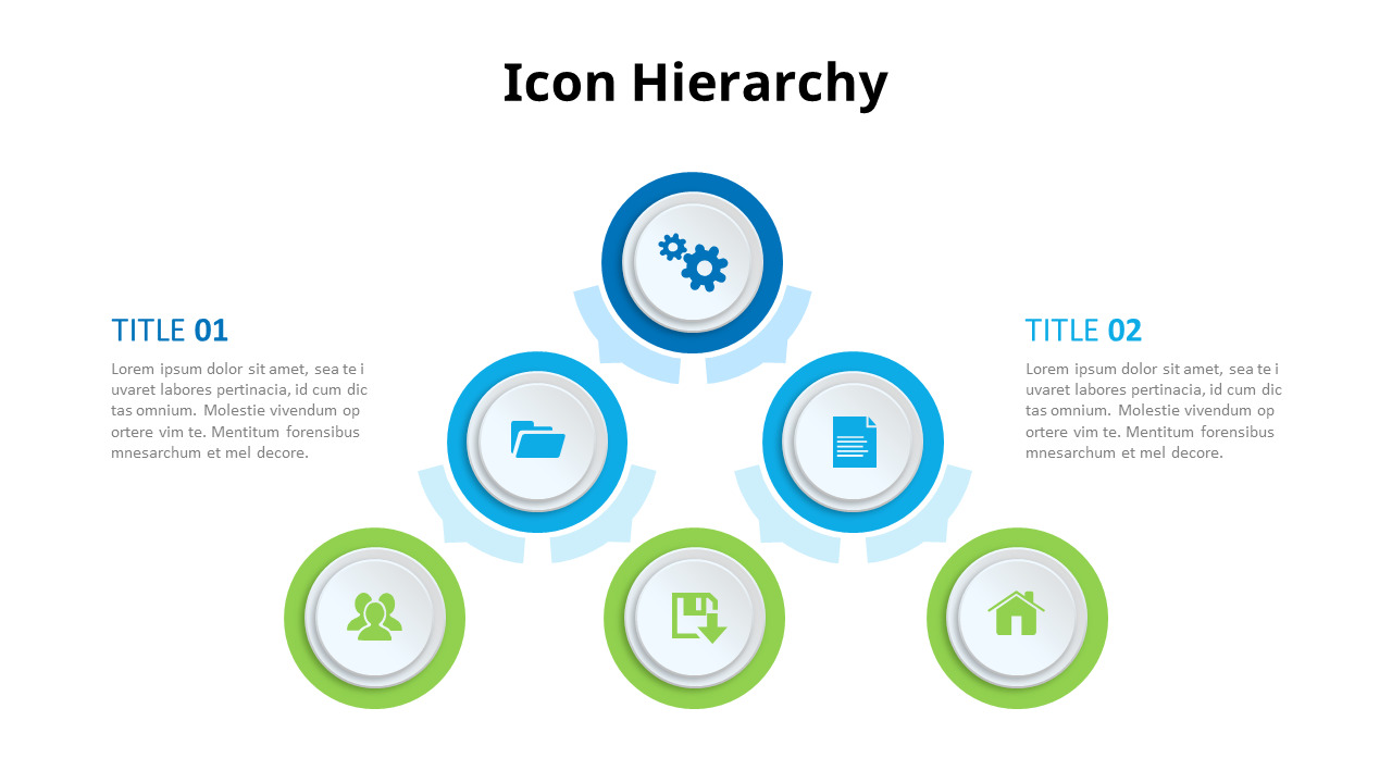 Hierarchy Chart powerpoint animation template|Diagram
