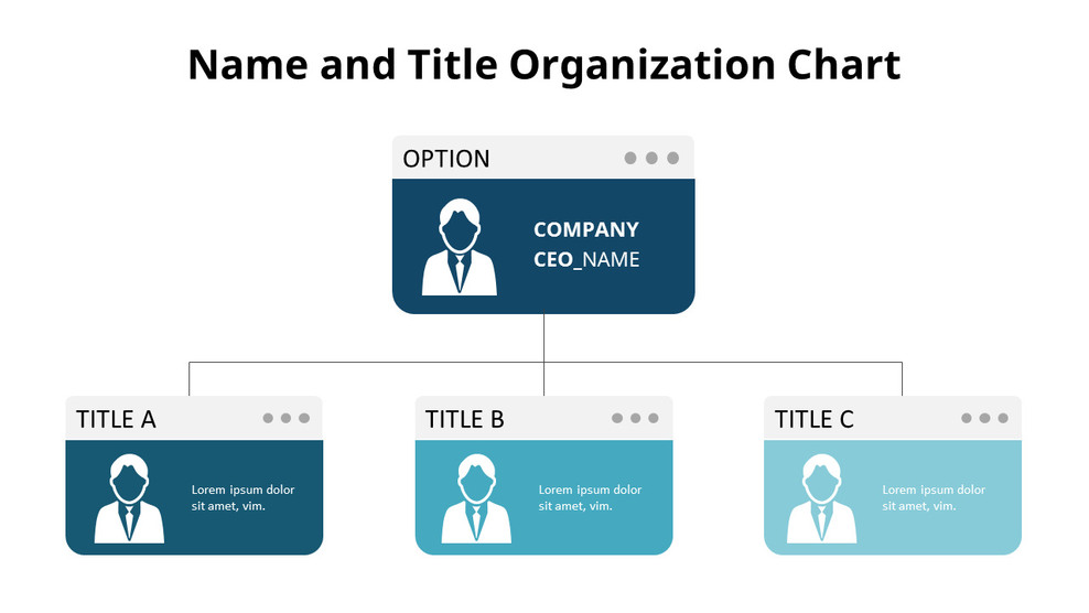 Free Animated Vertical Organizational Chart Powerpoint
