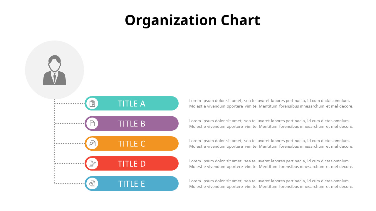 List Type Organization Chart Animated Slides|Hierarchy|Diagram