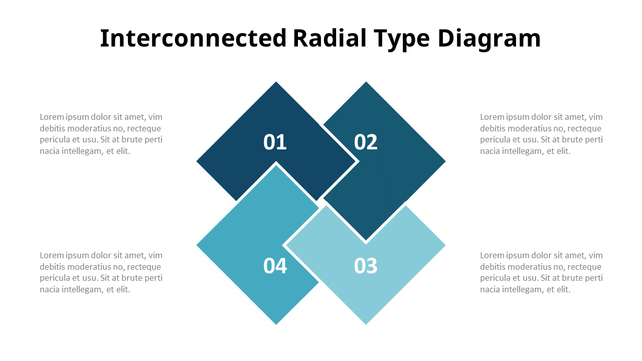 Radial Type Diagram Animated Slides|Cycle