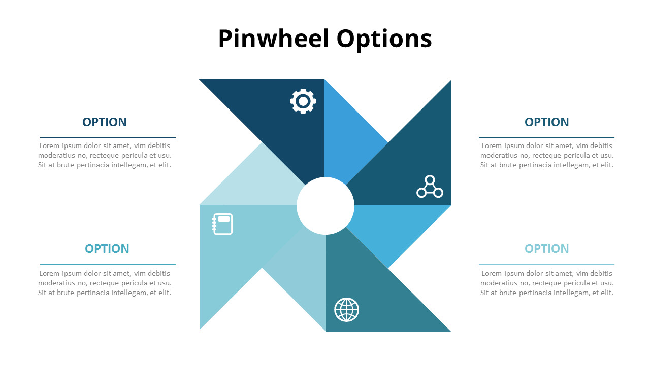 Radial Type Diagram Animated Slides|Cycle